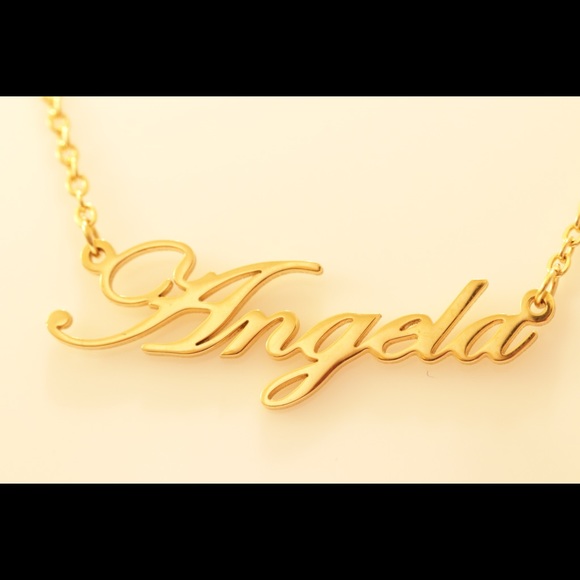 Jewelry | 14k Gold Plated Necklace Angela | Poshmark